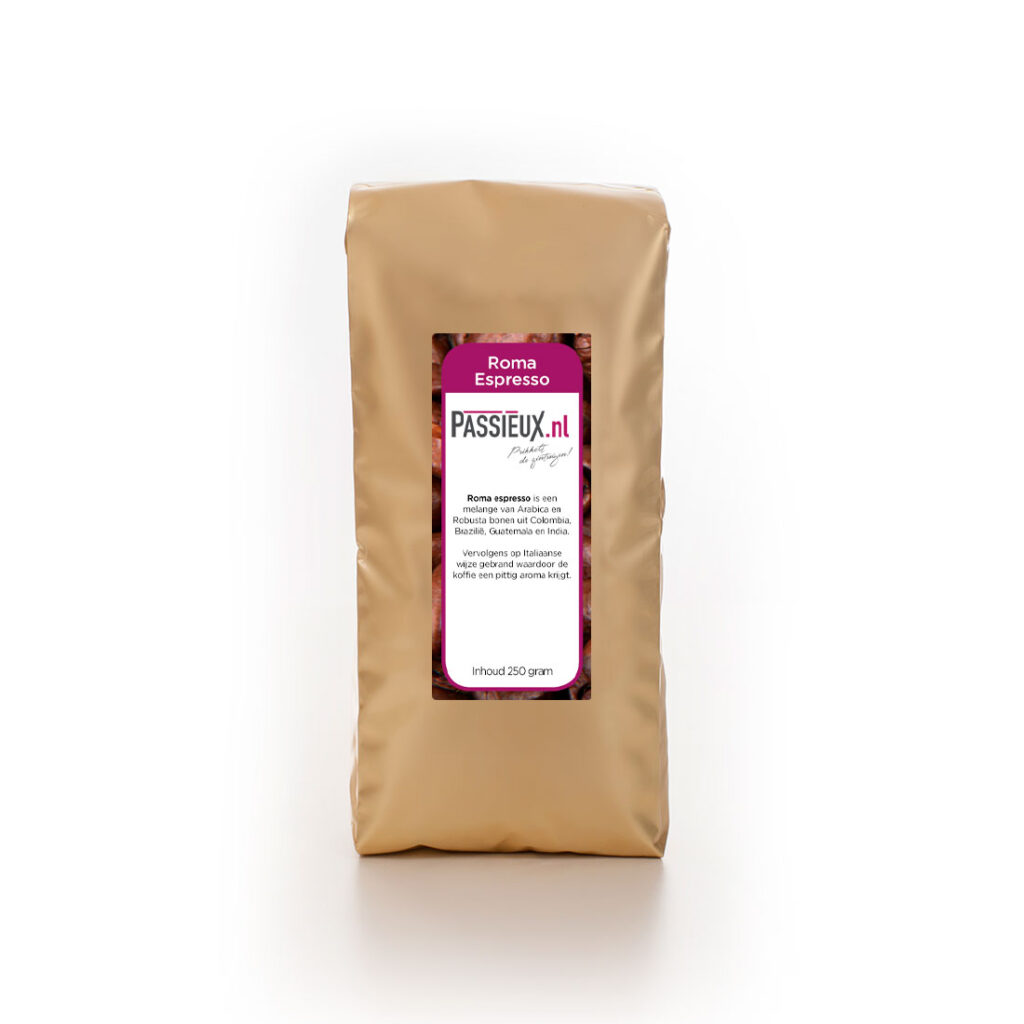 Roma Espresso Koffiebonen 250 gram - Passieux: De beste koffiebonen ...